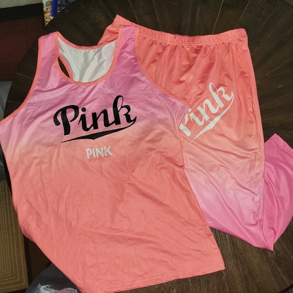 PINK Victoria's Secret | Other | Skinny Track Suit By Pink | Poshmark